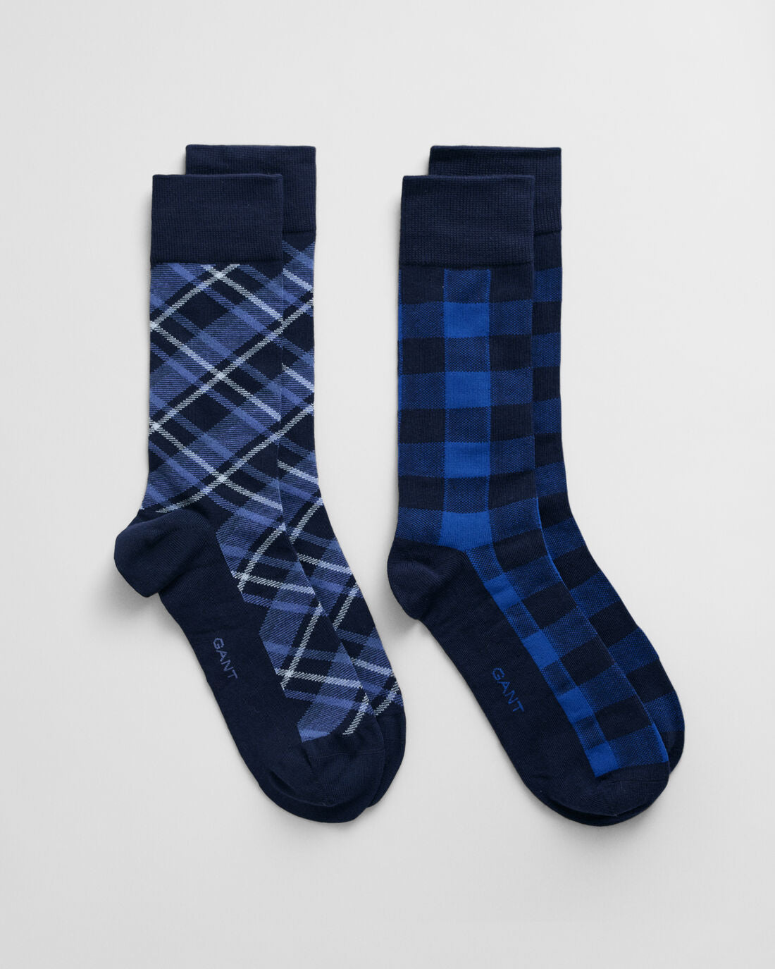 GANT - 2-Pack Check Socks Gift Box - Evening Blue – Blowes Clothing