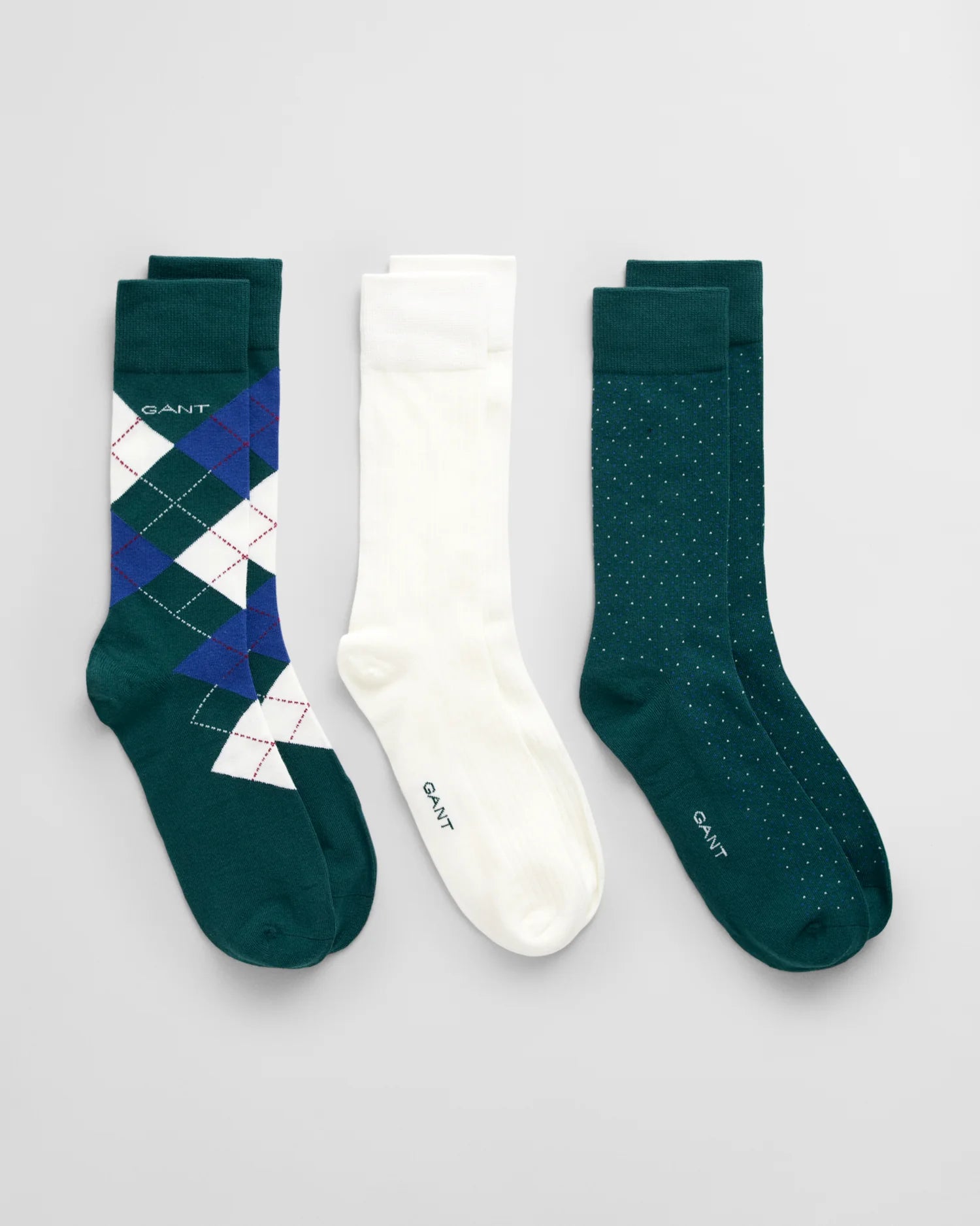 GANT - 3-Pack - Argyle Socks Gift Box - Deep Forest – Blowes Clothing