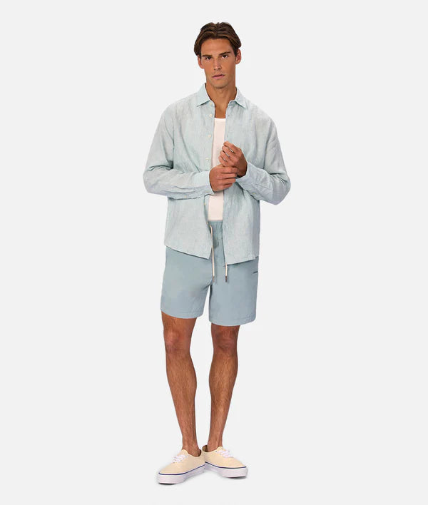 Industrie - The Avignon Long Sleeve Shirt - Mint Turquoise – Blowes ...