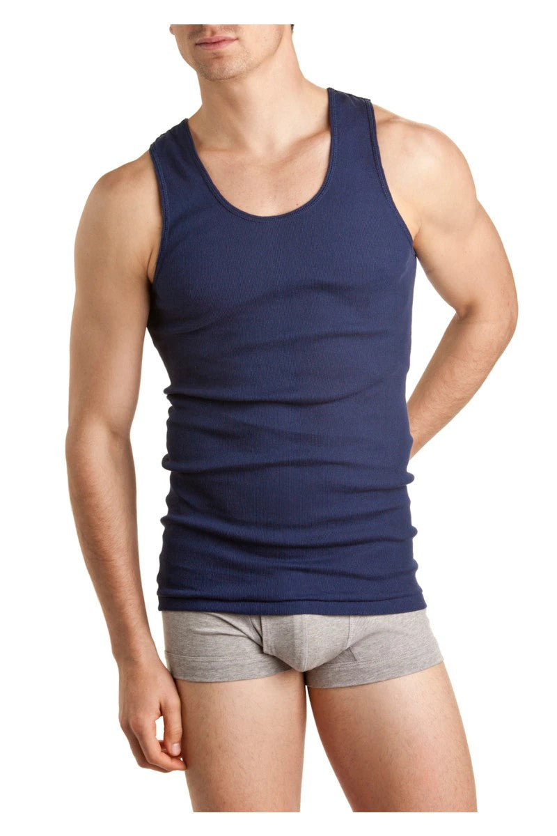 4-Pack Bonds Singlets - Navy Blue – Blowes Clothing