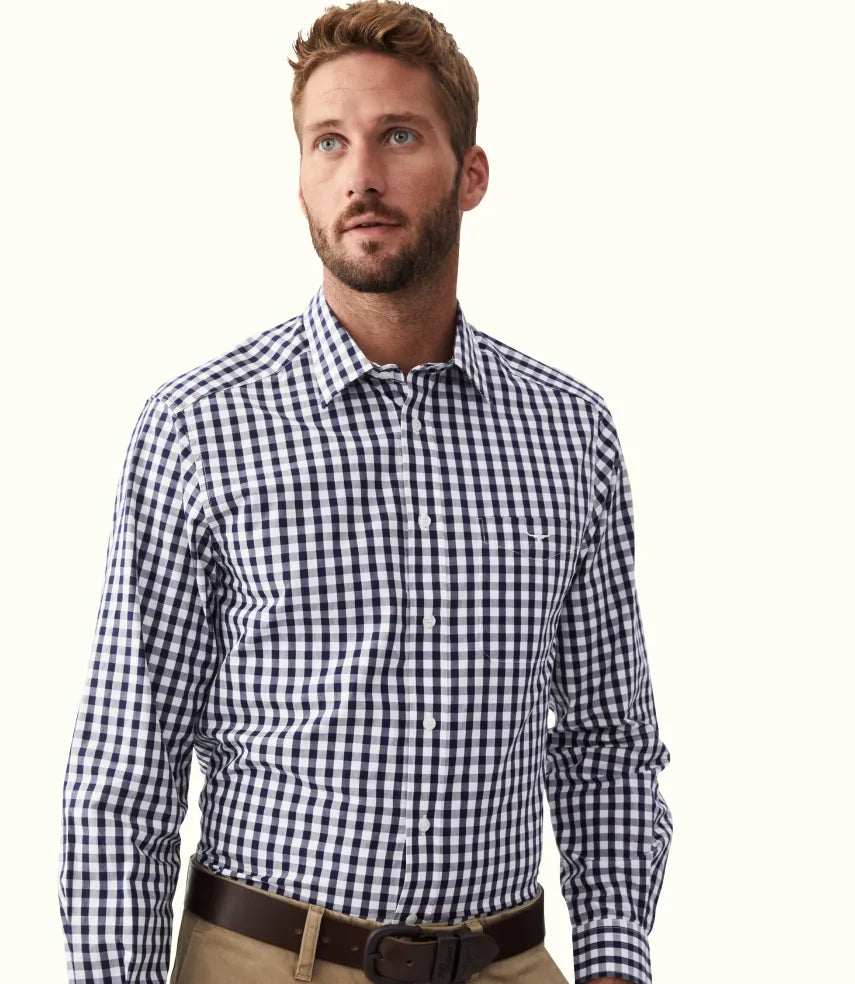 Collins Shirt Check Big & Tall Sizes - R.M.Williams – Blowes Clothing