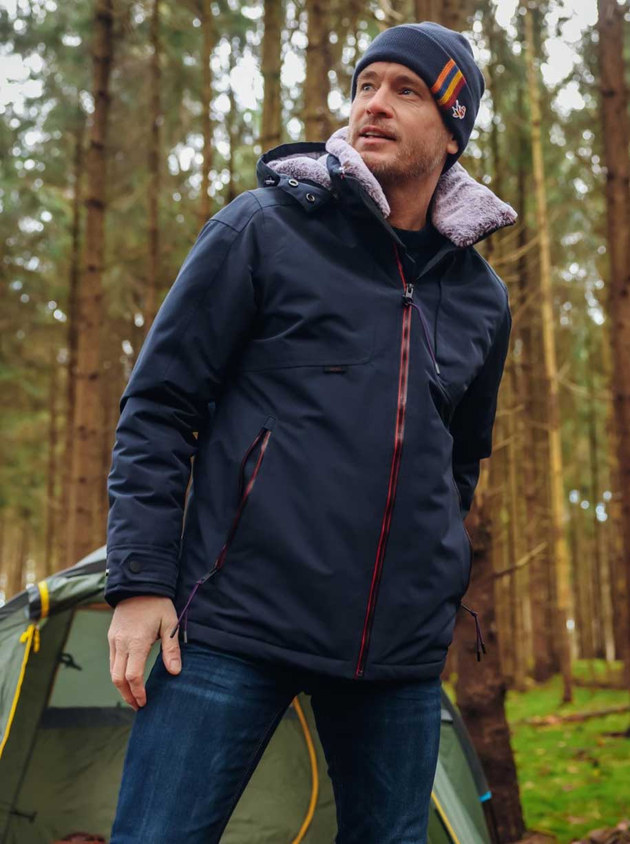 A Fish Named Fred - Parka Jacket - Navy – Blowes Clothing