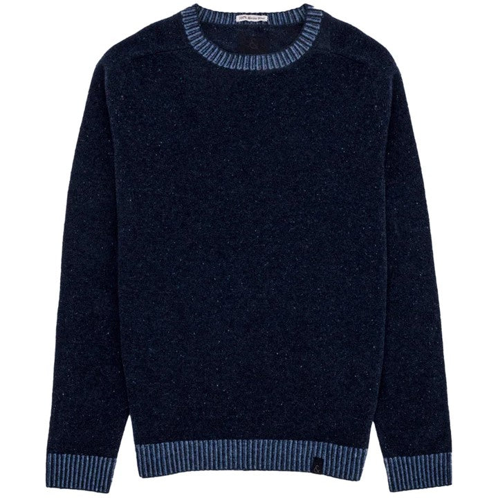 Crew Neck Merino Jumper - Midnight Blue – Blowes Clothing