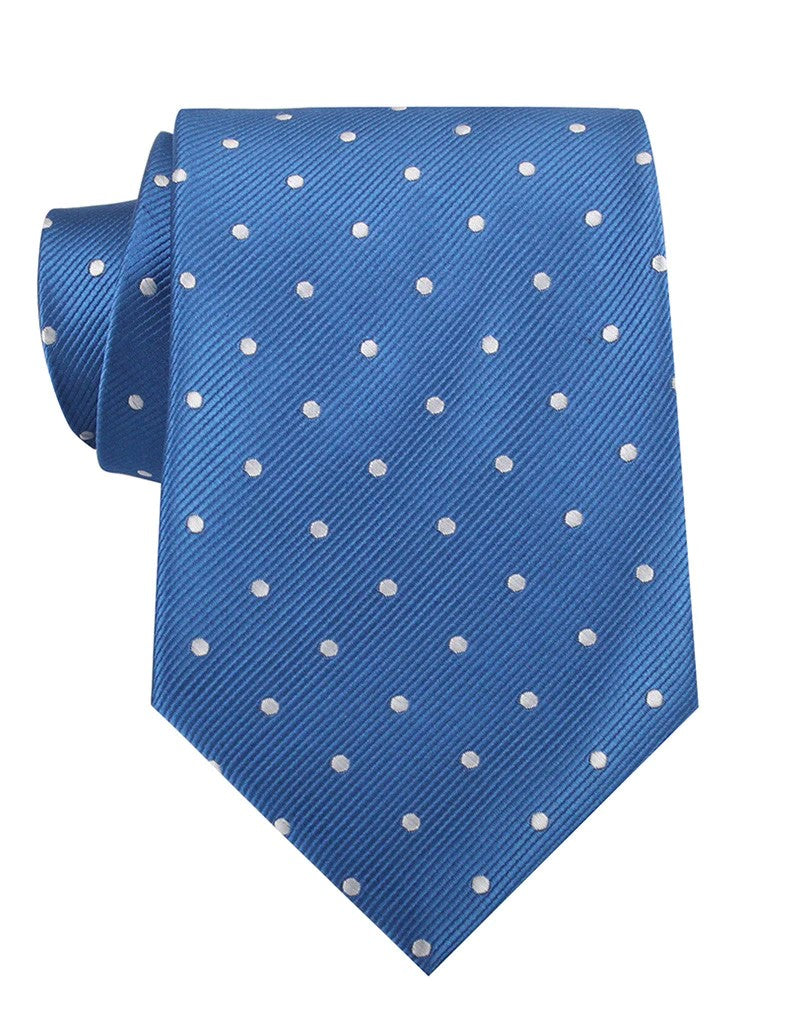 OTAA - ailhead Polka Dot Tie - Royal Blue with White – Blowes Clothing